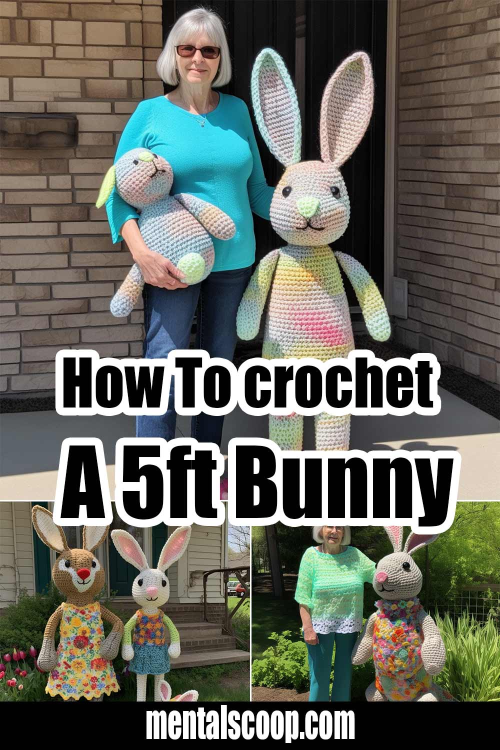 How To Crochet a 5ft Bunny - Mental Scoop