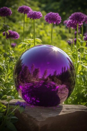 How to Make Gazing Balls For Your Garden - Mental Scoop