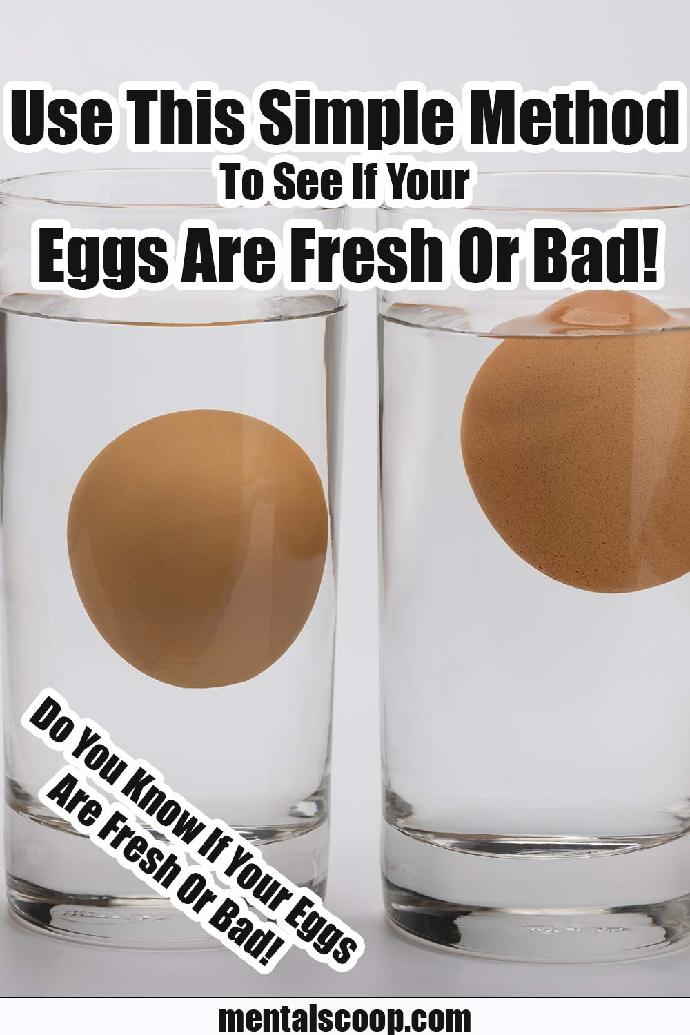 Use This Simple Method To See If Your Eggs Are Fresh Or Bad! - Mental Scoop