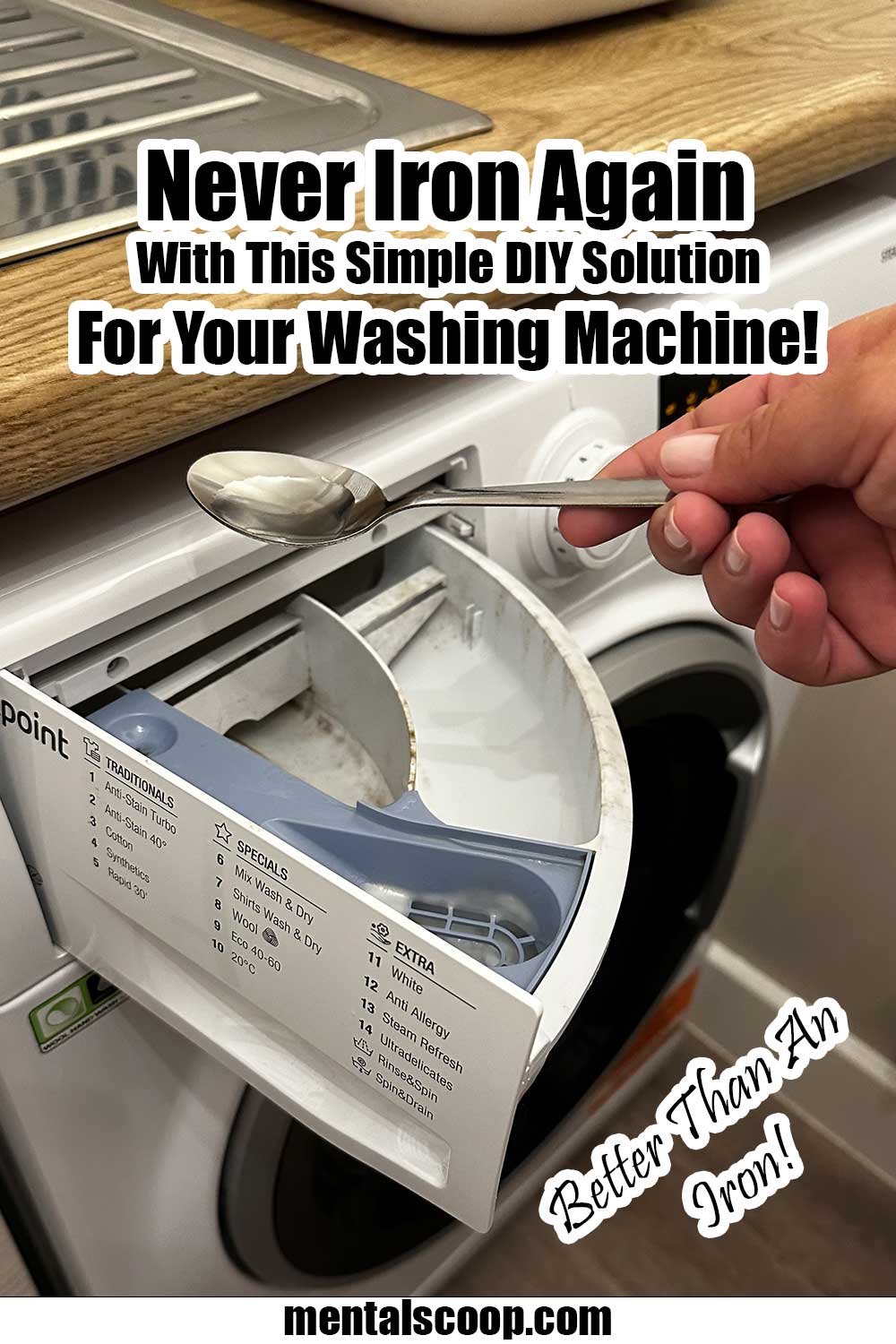 Never Iron Again With This Simple DIY Solution For Your Washing Machine ...