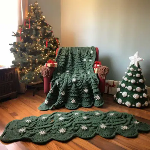 How To Crochet A Christmas Blanket - Mental Scoop