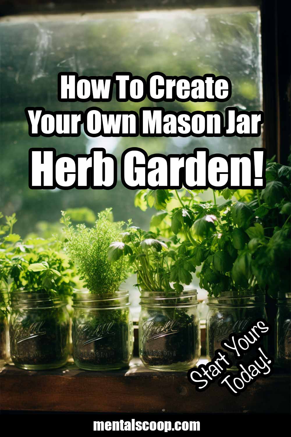 How To Create Your Own Mason Jar Herb Garden! - Mental Scoop