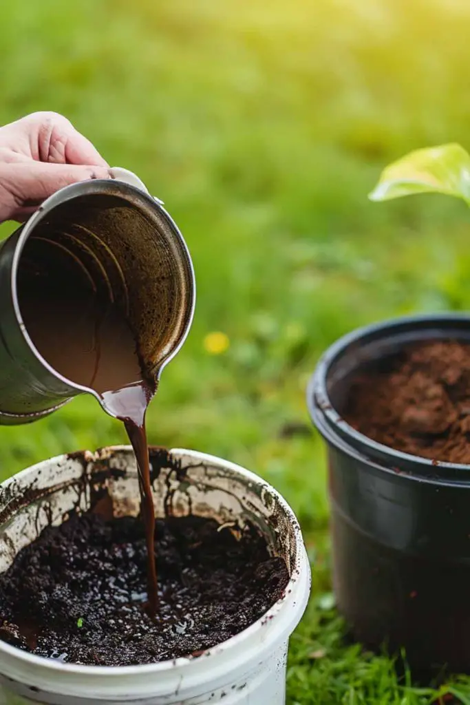 How To Make Your Own Compost Tea And Which Plants Love It! - Mental Scoop