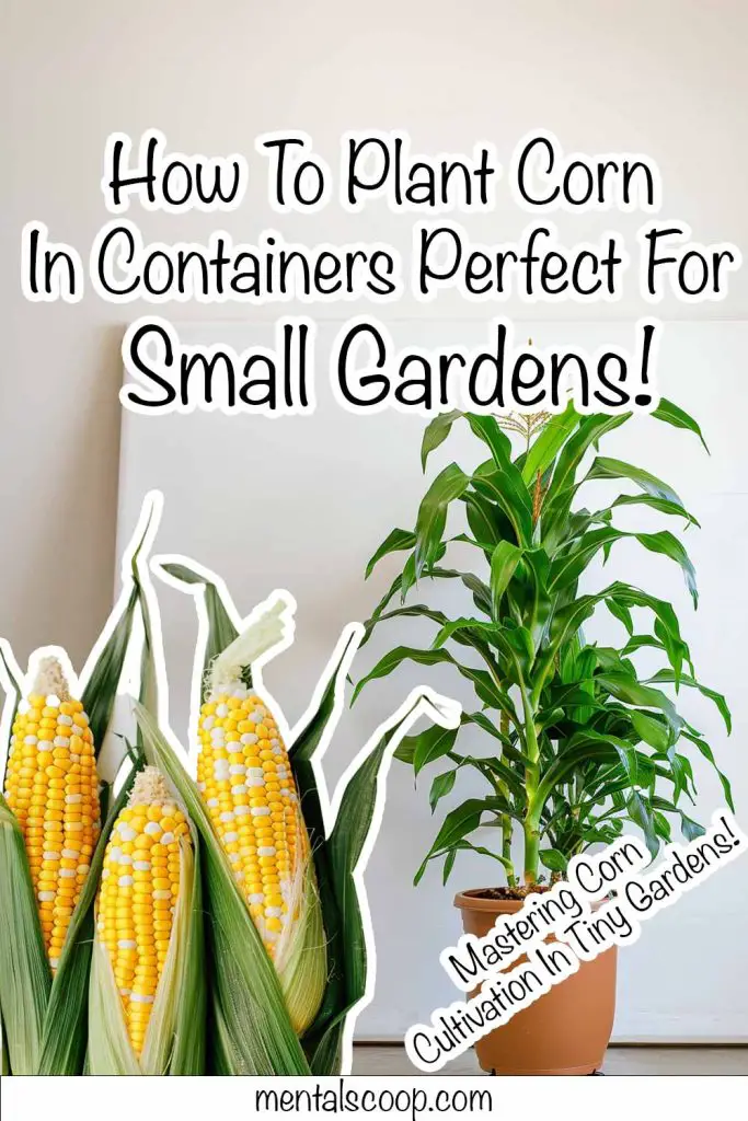 How To Plant Corn In Containers Perfect For Small Gardens! - Mental Scoop