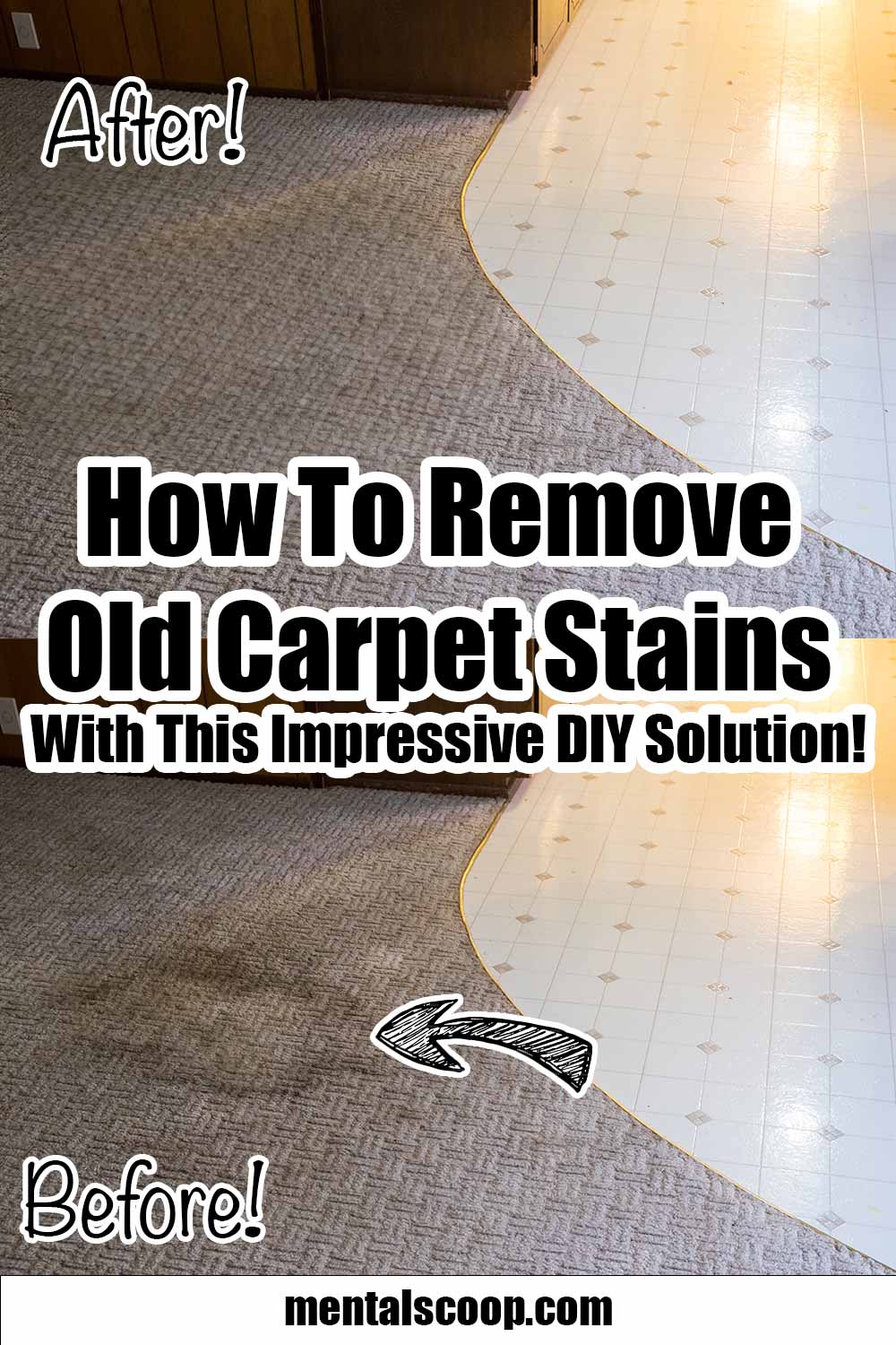 How To Remove Old Carpet Stains With This Impressive DIY Solution ...