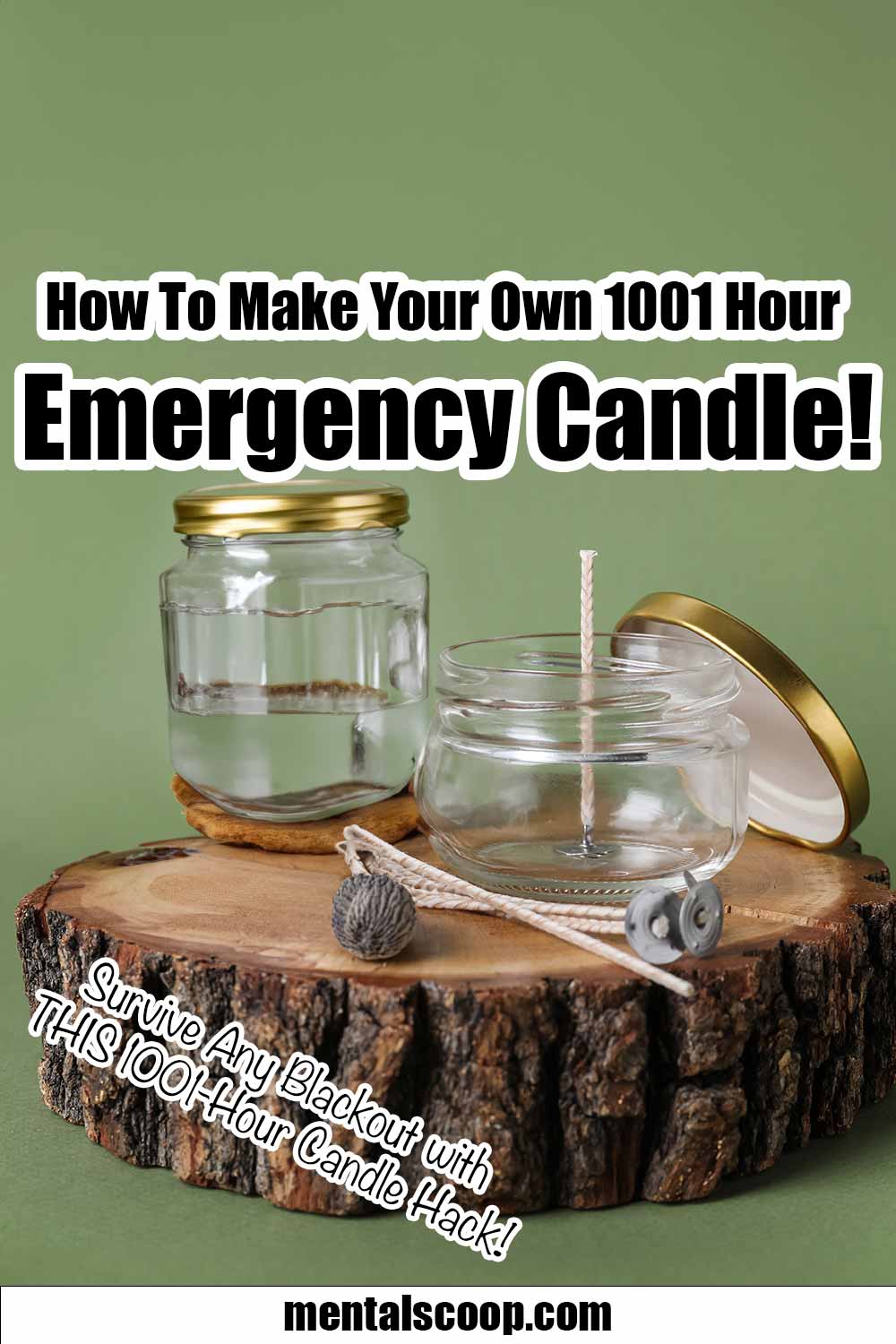 How To Make Your Own 1001 Hour Emergency Candle! - Mental Scoop